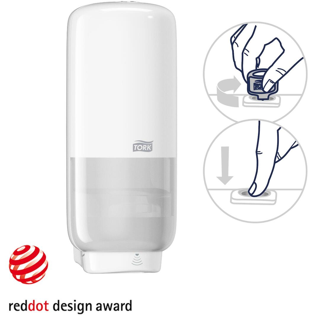 TORK 561600 soap dispenser with intuition sensor white S4 | Klium