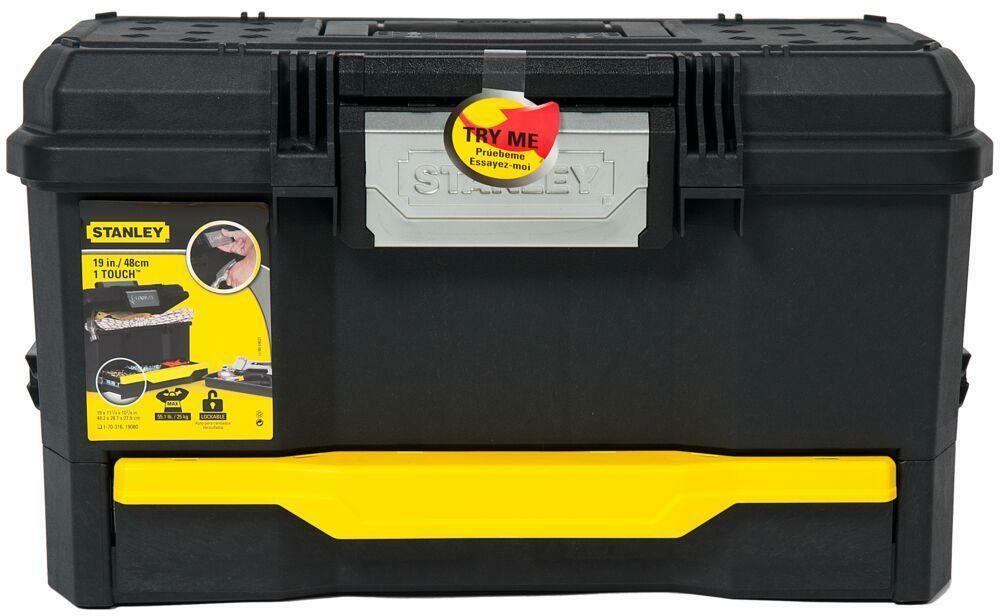 STANLEY 1-70-316 19" tool case with pressure lock and drawer | Klium