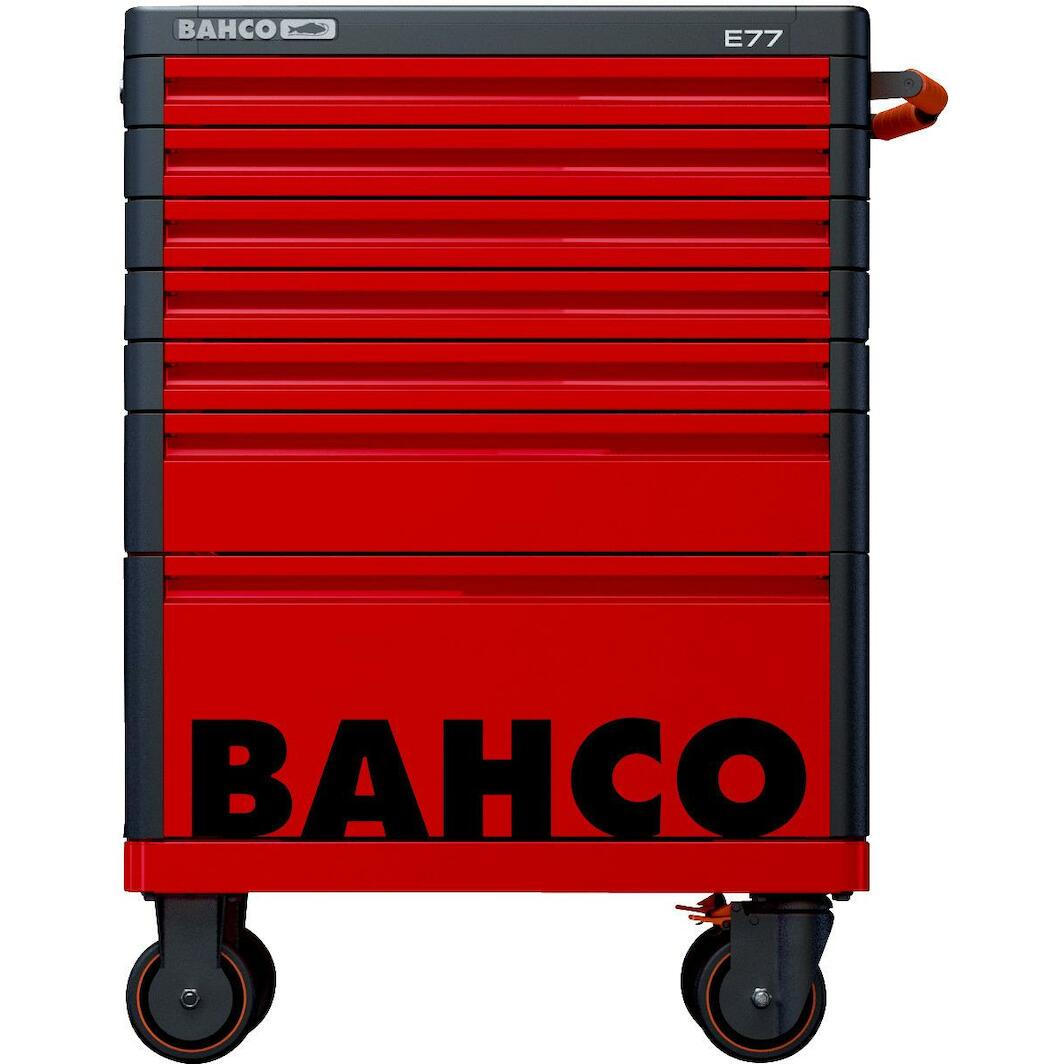BAHCO 1477K7RED tool trolley Premium E77 26" with 7 drawers red, 693 mm ...