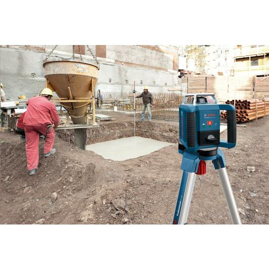 Bosch grl400h rotary laser level with tripod store