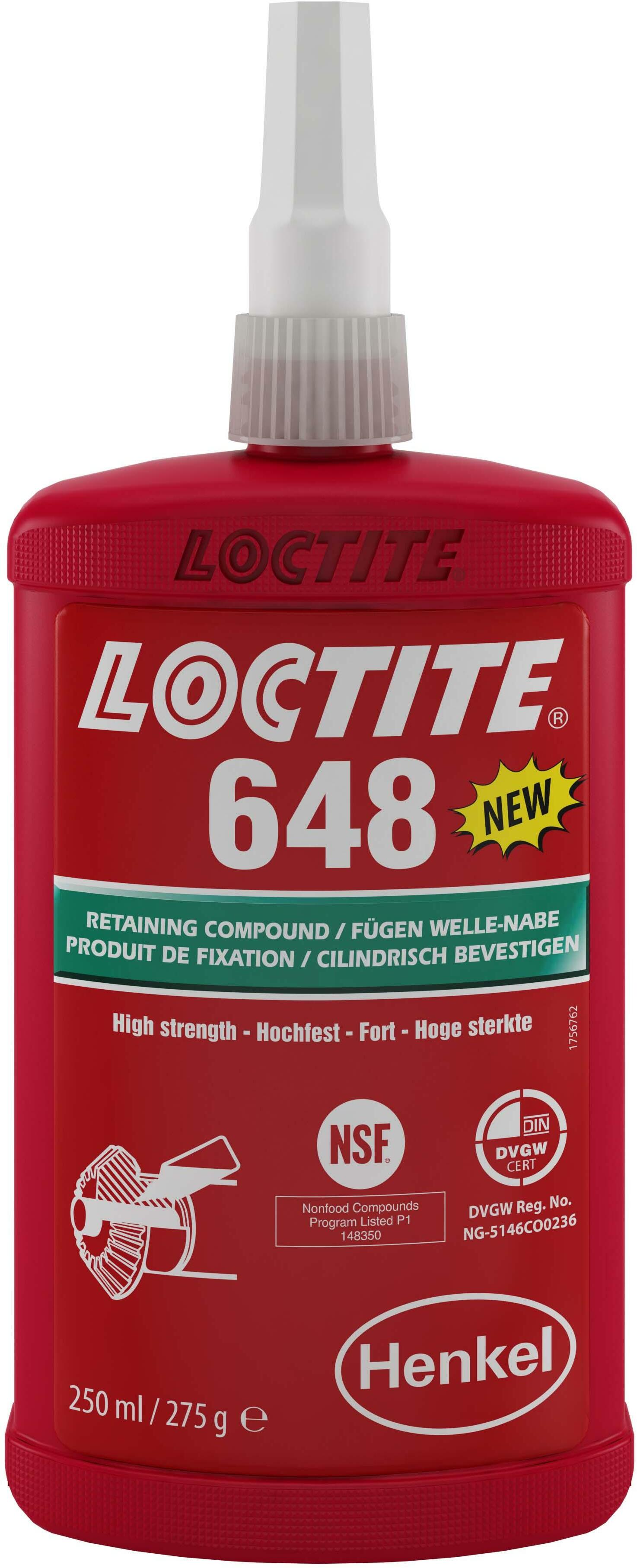 LOCTITE 648 high-temperature fixing adhesive (250 ml bottle) - 1804971 ...