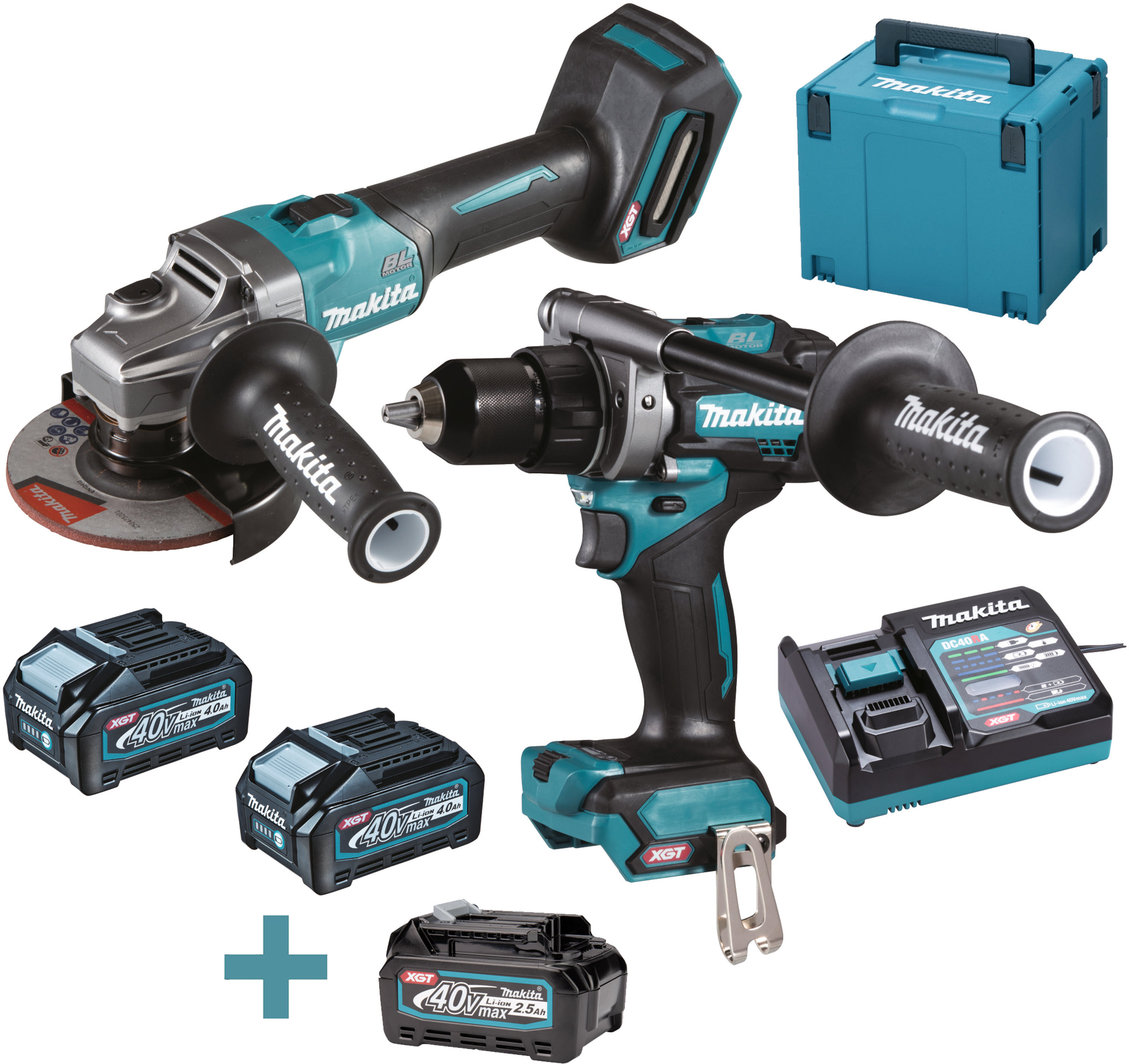 MAKITA DK0124G201 40Vmax XGT cordless machine kit DF001G + GA005G in ...