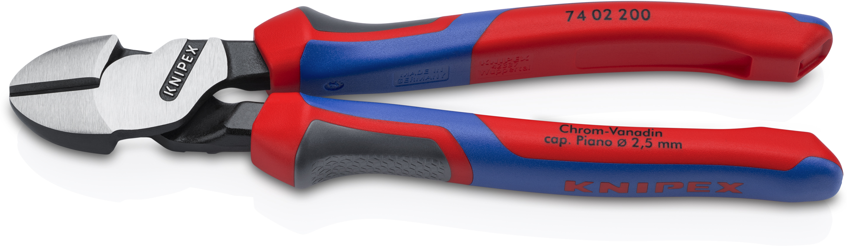 KNIPEX 74 02 200 power side cutters with comfort handles black ...