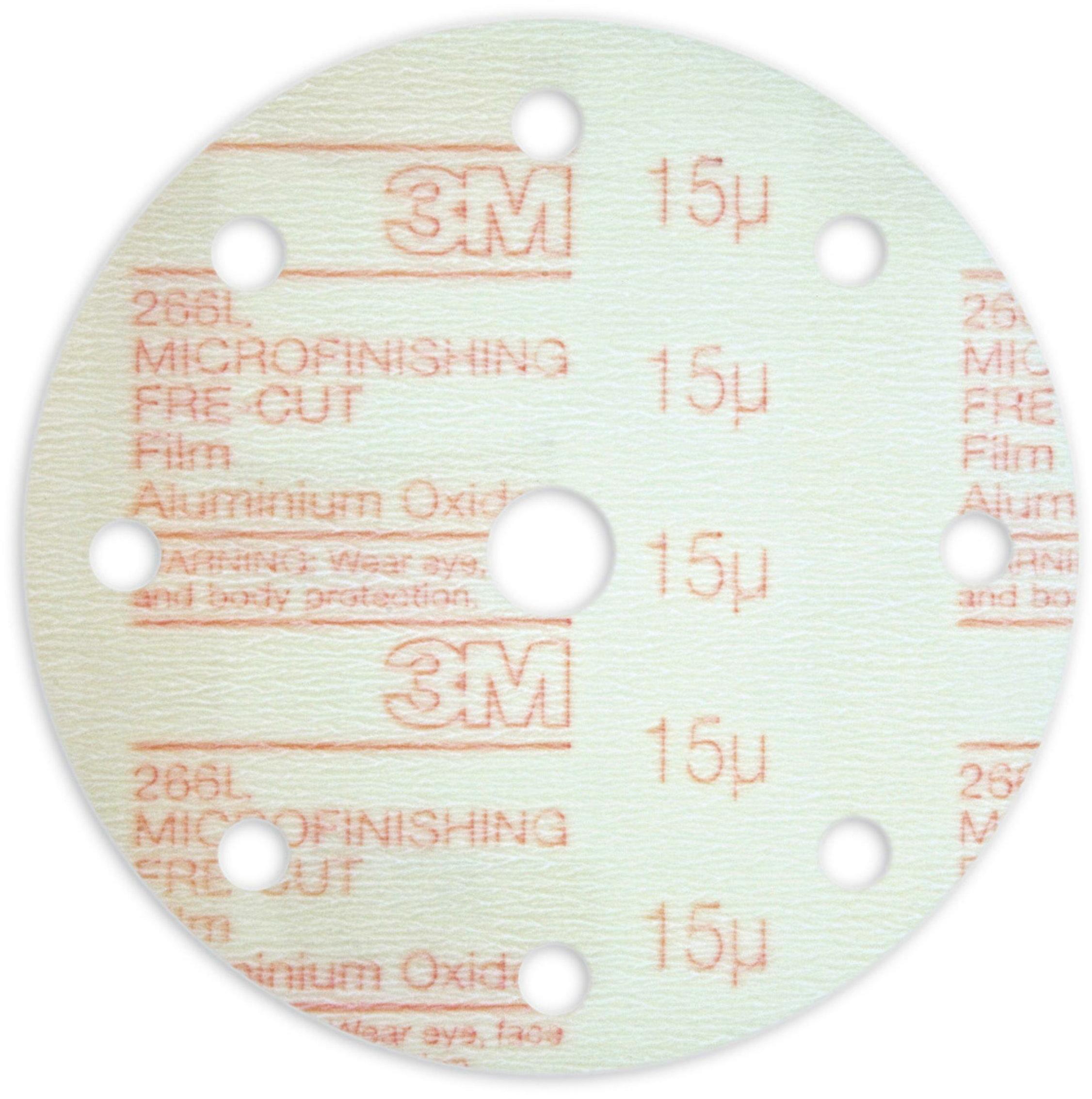3M 00071 Hookit Micro Finishing sanding disc 266L, Ø 125 mm, no holes ...