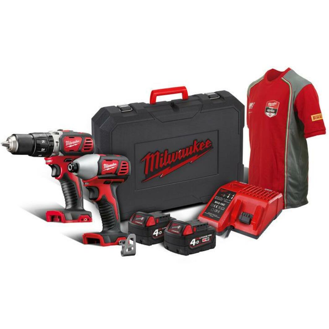MILWAUKEE M18 BPP2C-402C cordless machine kit BPD + BID 2-piece in ...