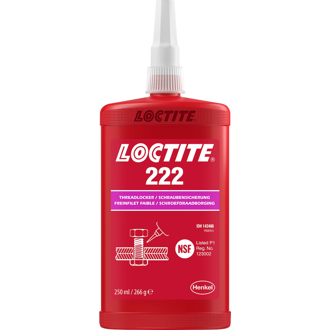 LOCTITE 222 low-strength threadlocker for general use (250 ml bottle ...