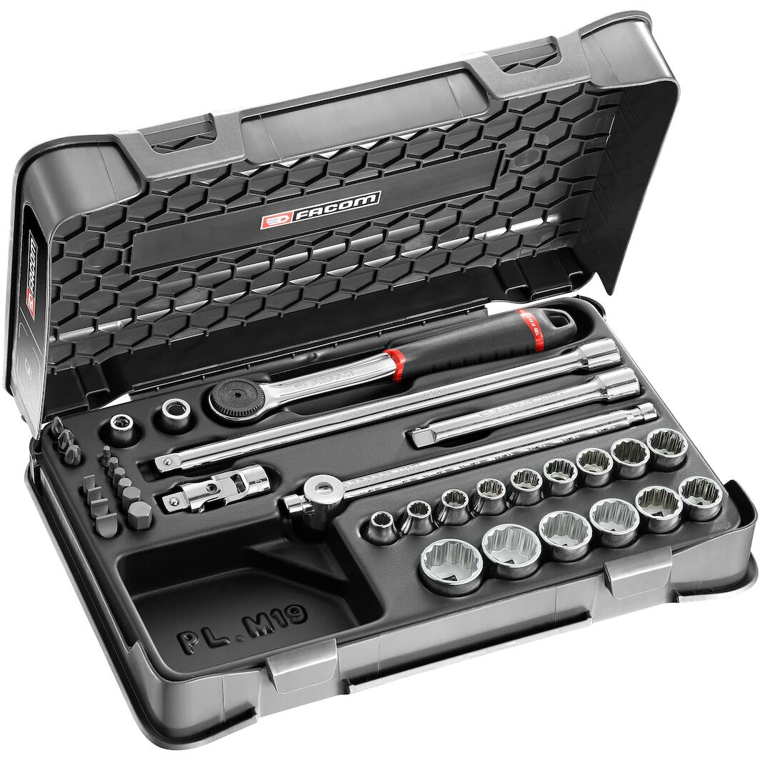 FACOM J.430BSP Case 12-sided sockets 3/8, metric sizes, and bits - 35 ...