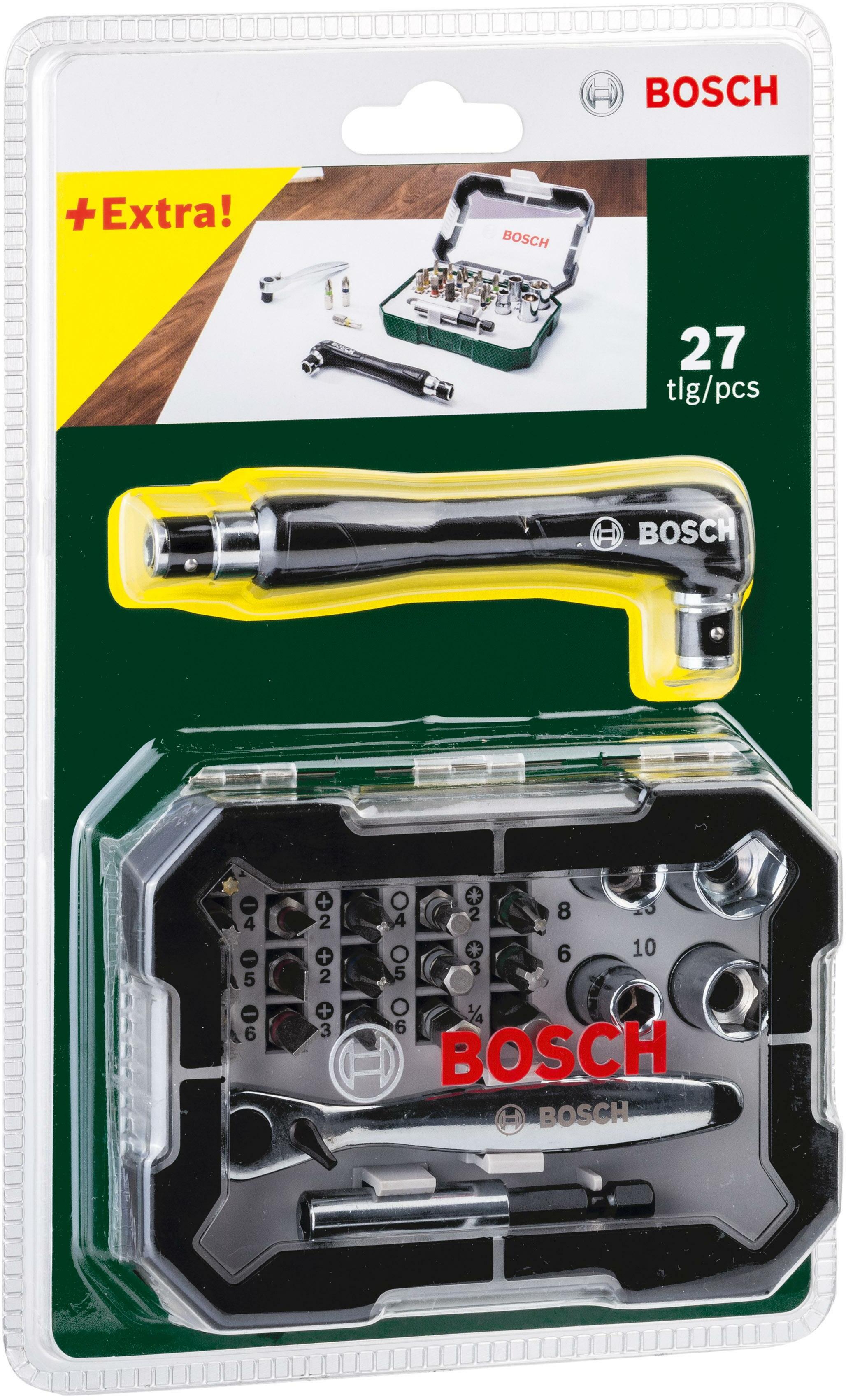 BOSCH 2607017392 bit and ratchet set (+ ratchet driver) 26-piece | Klium