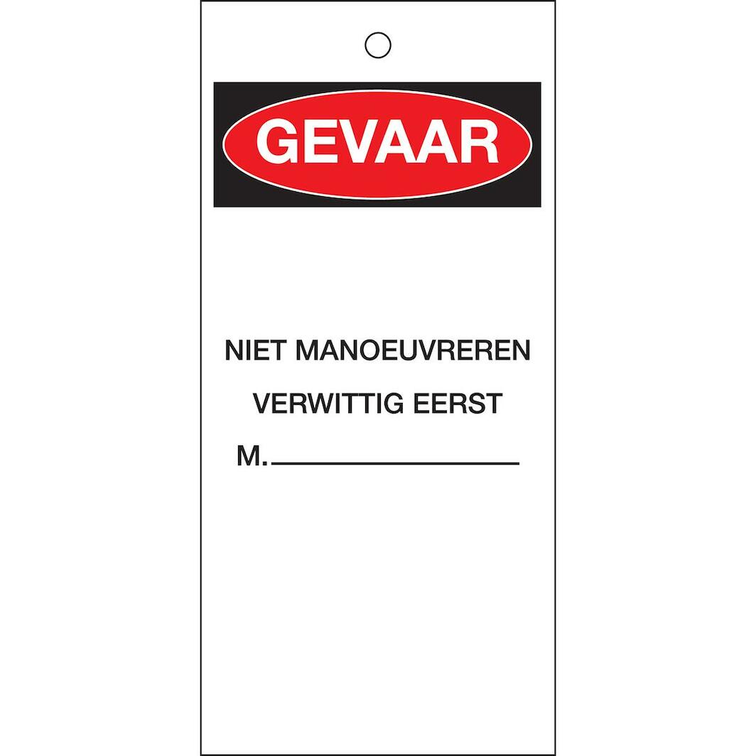 BRADY 230770 warning tags: machine safety (10 pcs./pack) | Klium