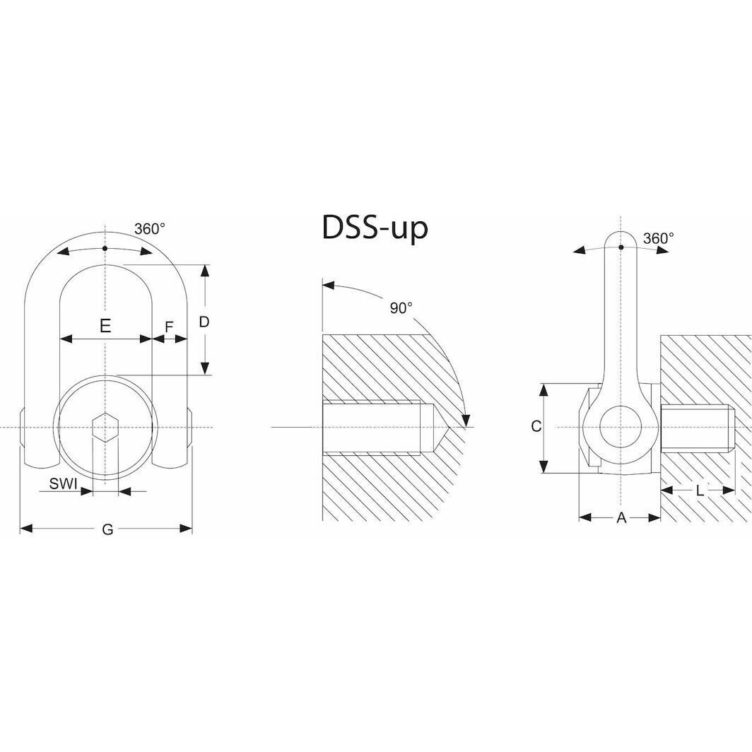 REMA DSS-UP stop bolt 13000 kg M42 - 2674242 | Klium