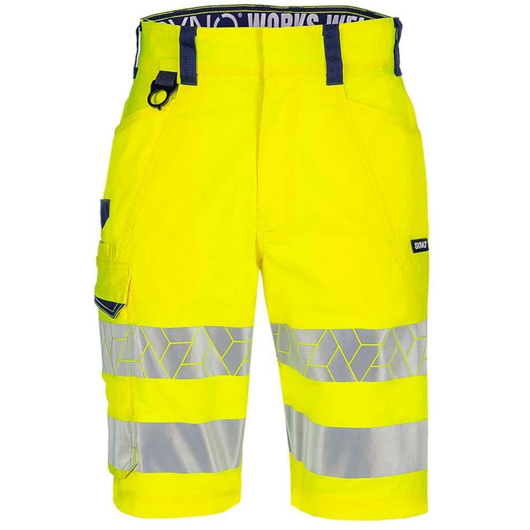 SYNQ SIDESEE 209W high-vis service shorts (fluorescent yellow/marine ...