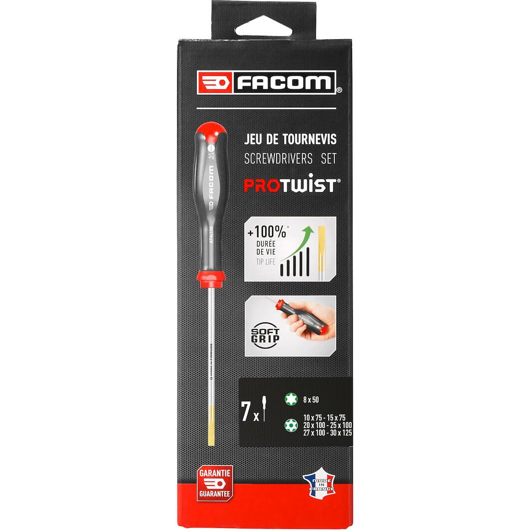FACOM ATXR.J7PB screwdriver set torx and resistorx 7-piece | Klium