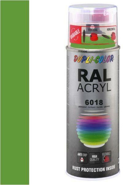 MOTIP 349683 dupli-colour spray paint RAL 6018 yellow-green high gloss ...