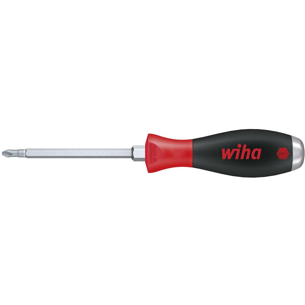 WIHA 5312 screwdriver SoftFinish Phillips with through hexagonal blade and solid steel cap PH2 x ...