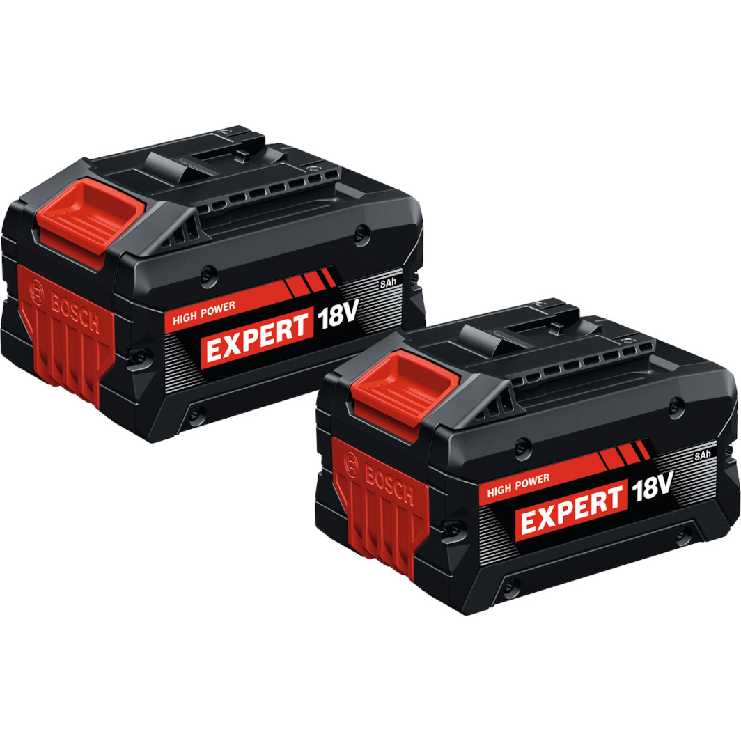 BOSCH Expert EXBA18V-80 High Power Li-ion battery 8.0 Ah (2 pcs ...