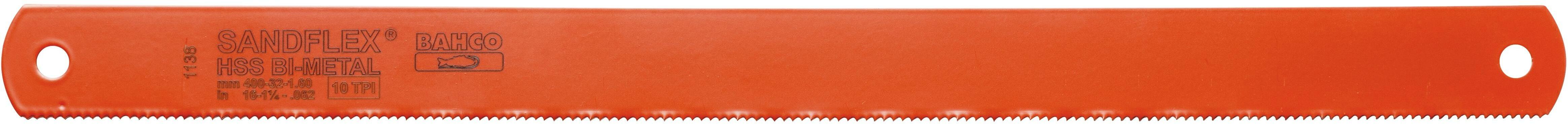 BAHCO 3809-450-32-1.60-6 bi-metal metal saw blade, Sandflex, 6 TPI, 450 ...