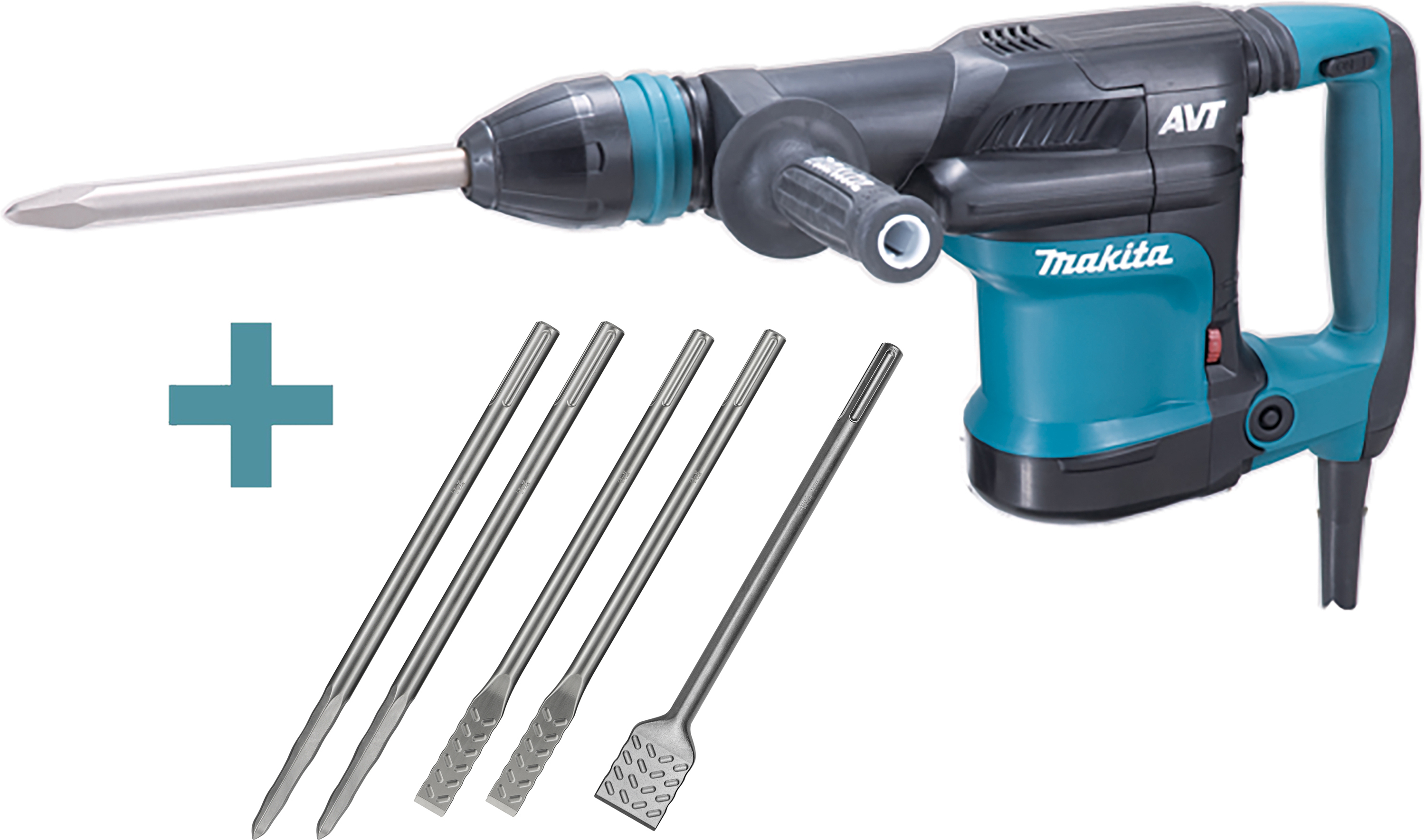 MAKITA HM0871C demolition hammer with SDS-Max 8.1J 1100 W AVT in case ...