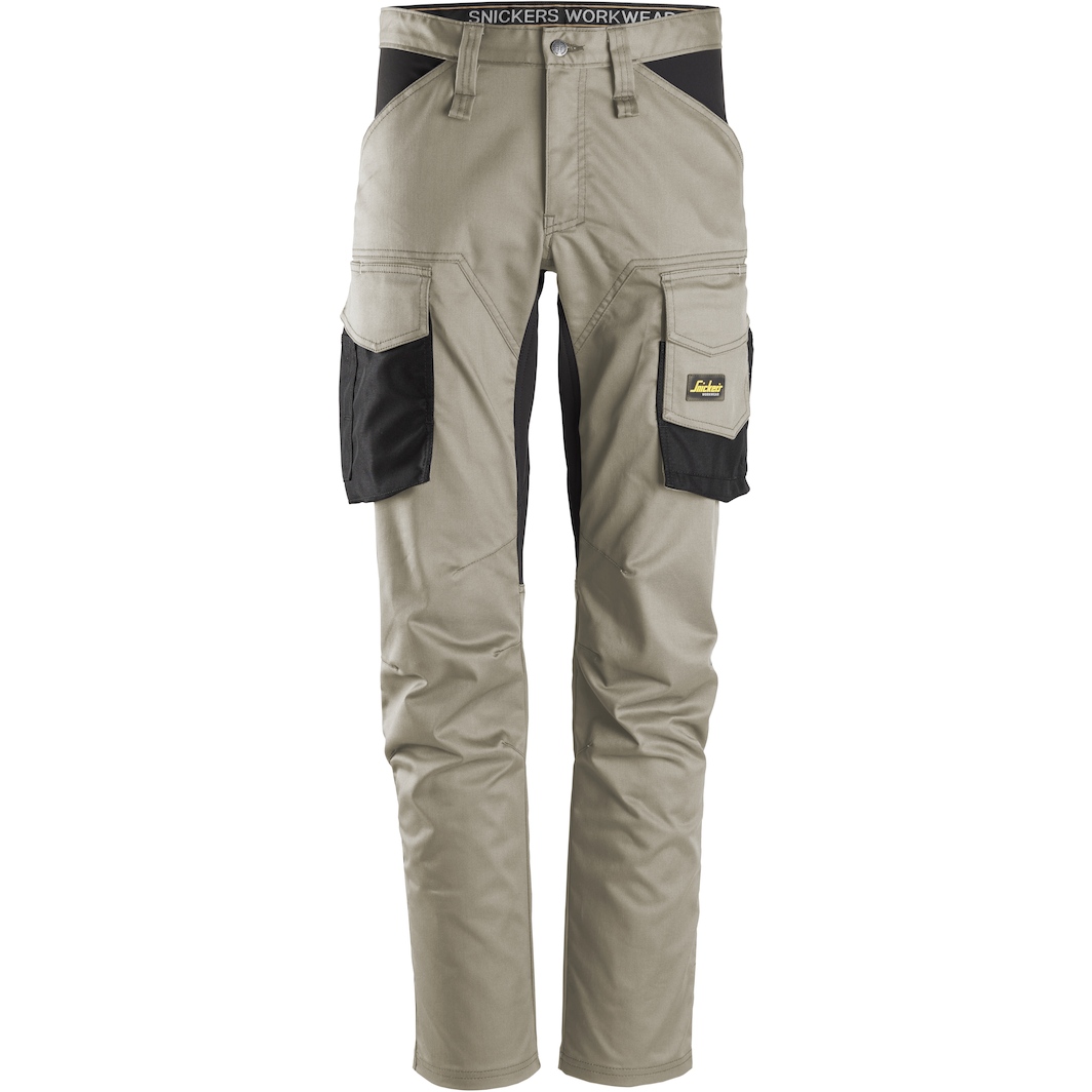 SNICKERS 6803 AllroundWork work trousers without knee pockets (khaki ...
