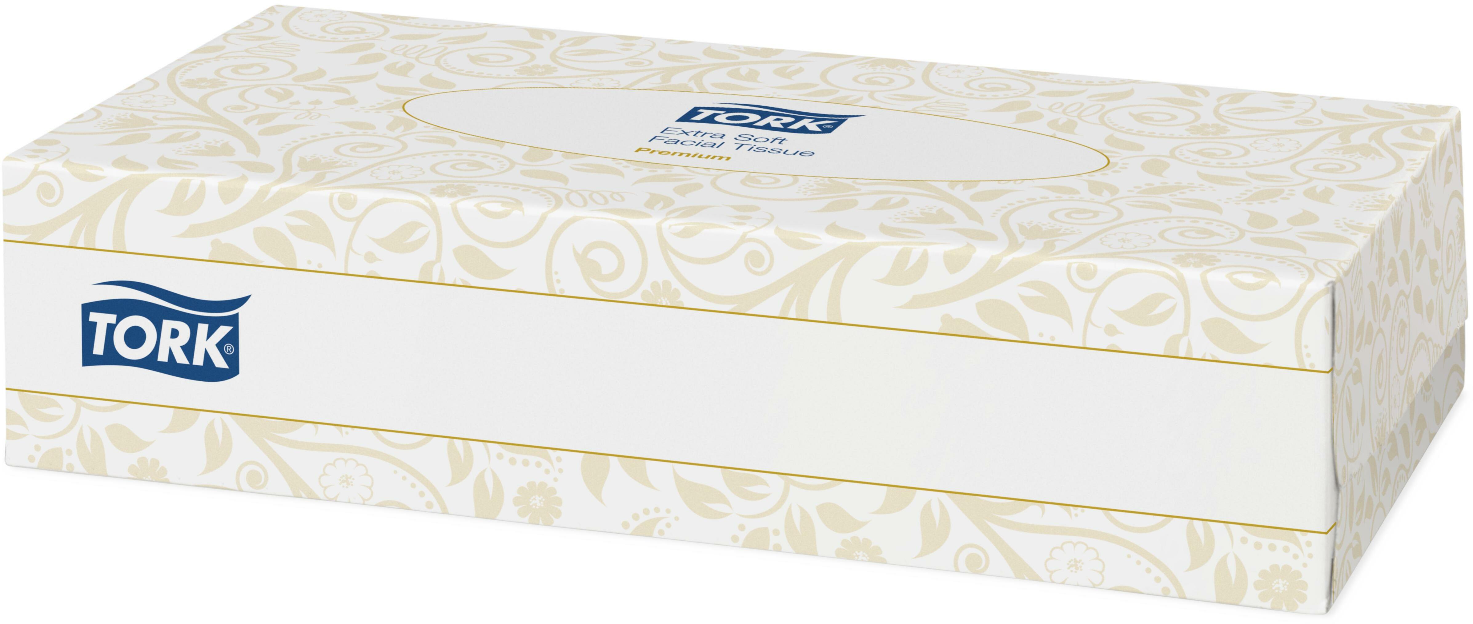 TORK 140280 extra soft facial tissues Premium 2-ply white F1 (100 pcs ...