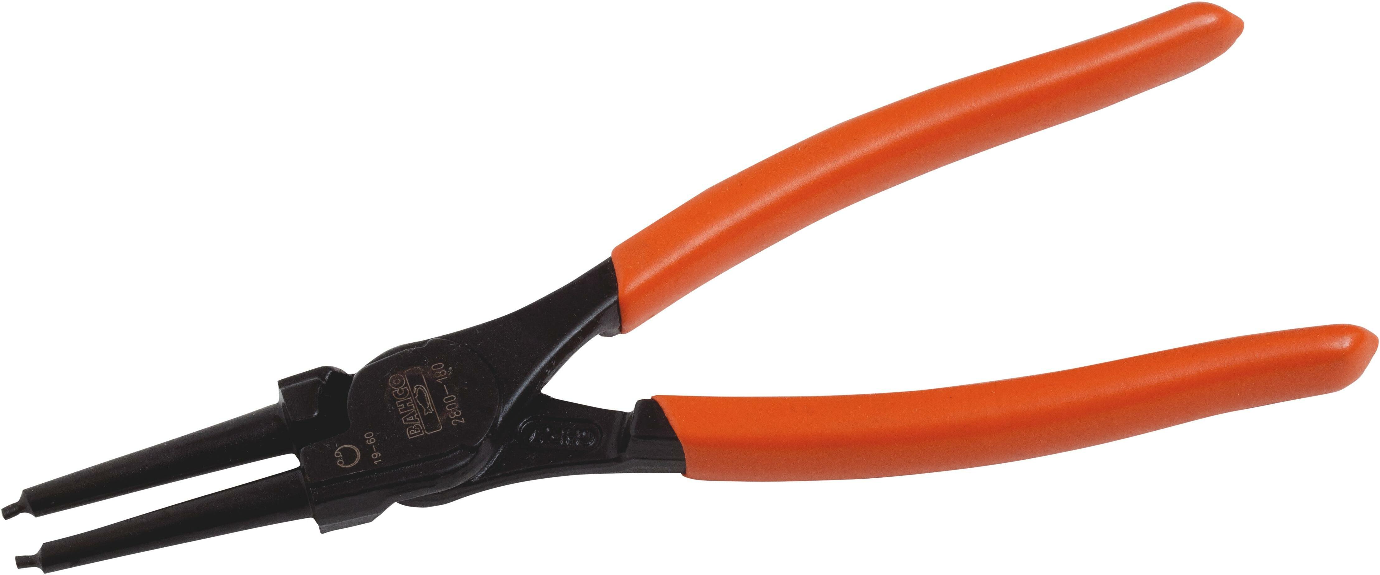 BAHCO 2800-225 inner circlip pliers with straight jaws phosphated 40 mm ...