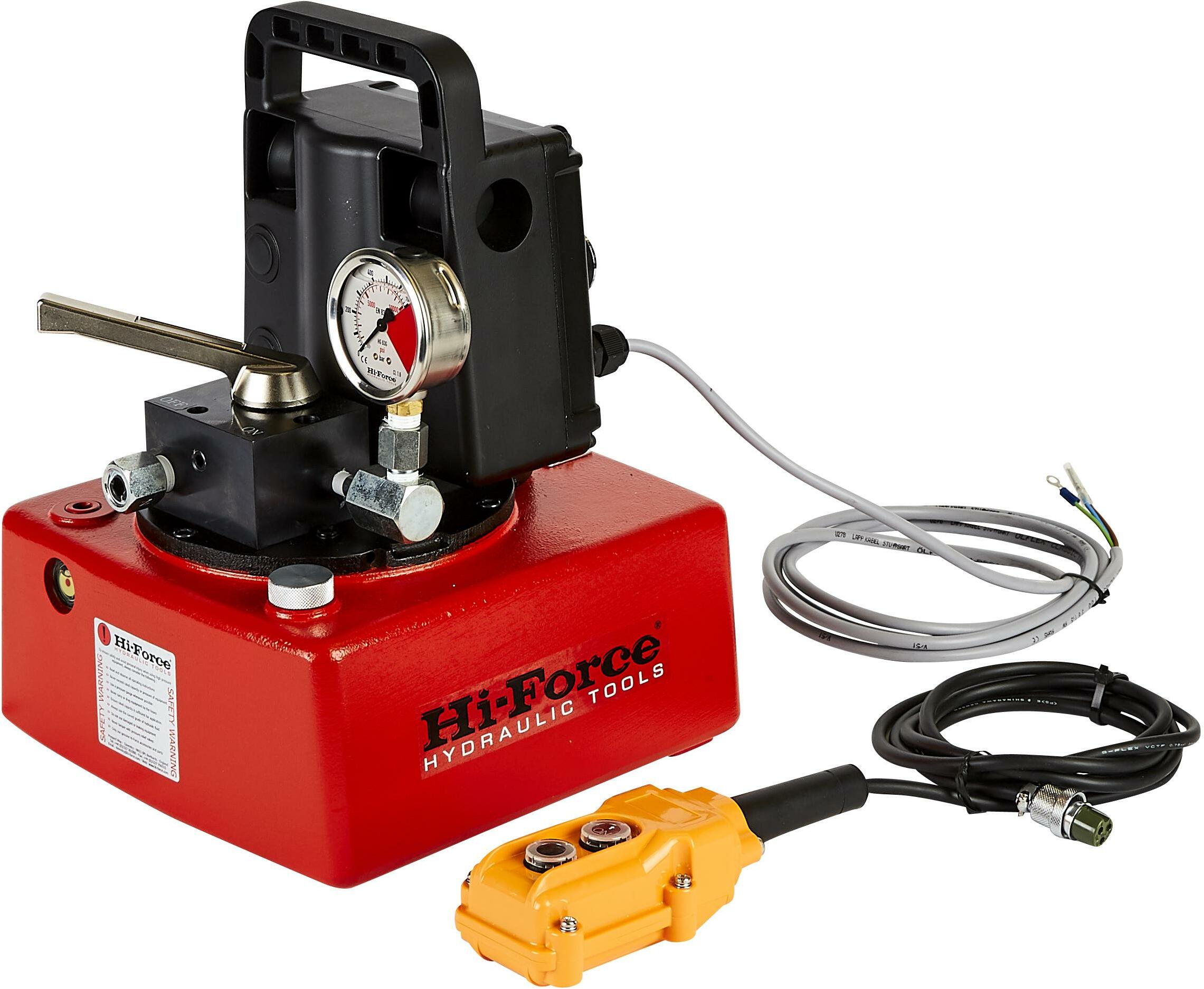 HI-FORCE HEP103442 electric hydraulic two-stage compact pump with 4-way ...