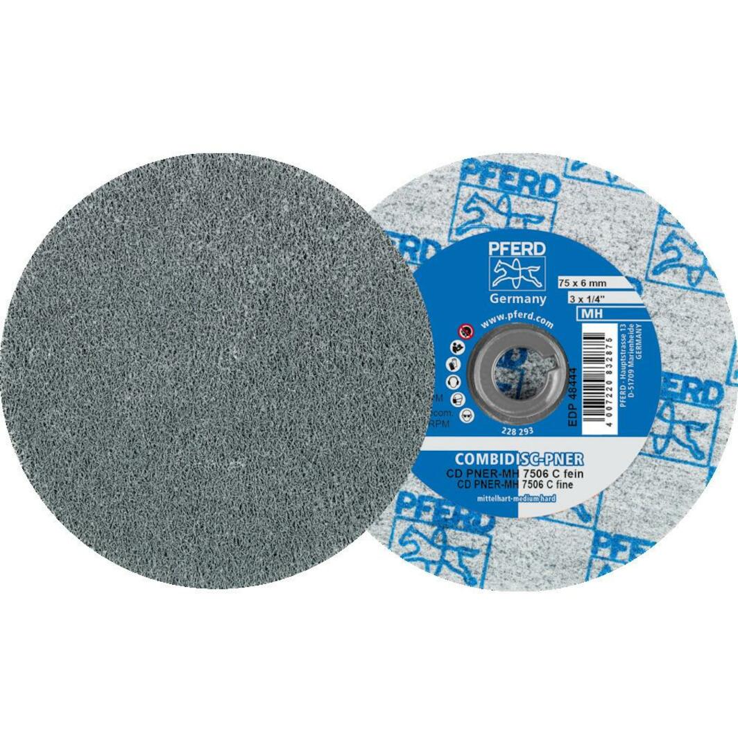 PFERD 42759114 COMBIDISC pressed fleece disc CD PNER Ø 75 mm medium-hard SiC, fine for finishing ...