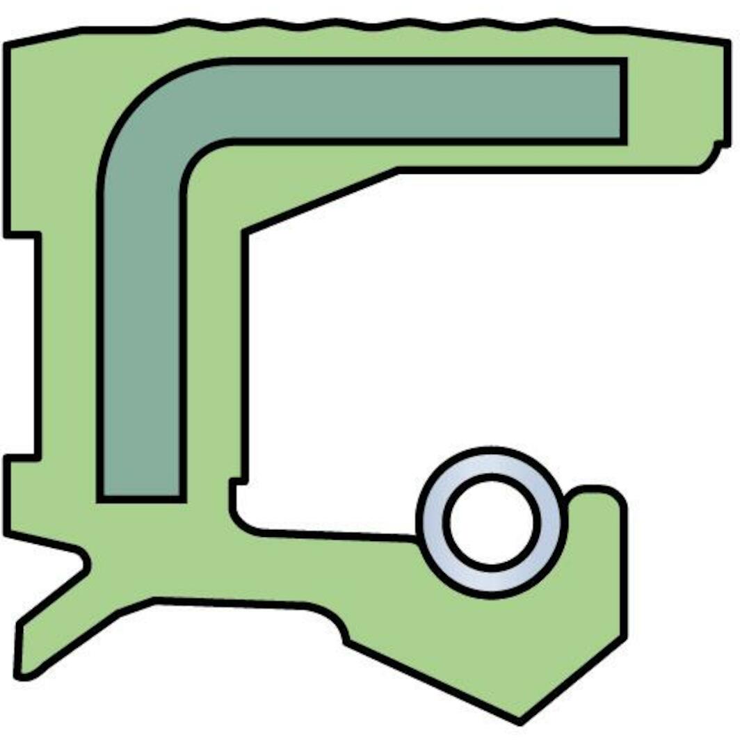 SKF 24X40X7 HMSA10 RG radial shaft seal with rubber outer diameter and ...
