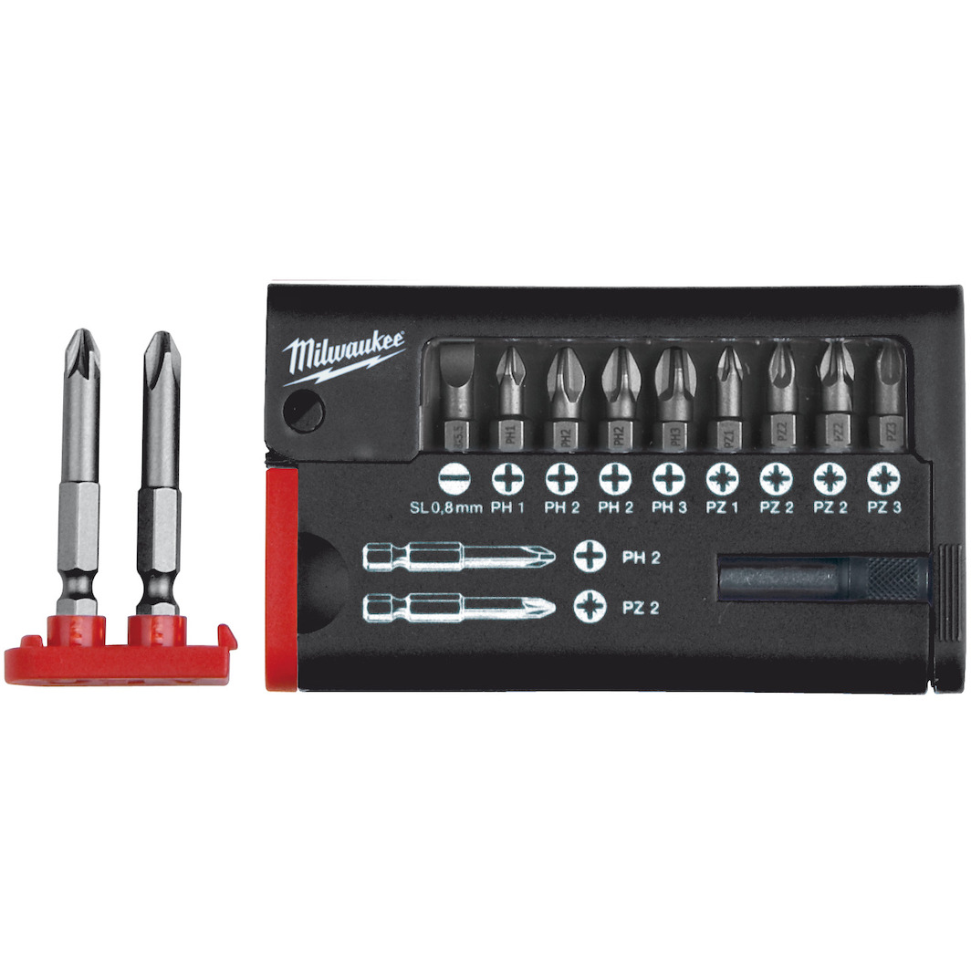 MILWAUKEE 4932399513 screwdriver bit set orange 12-piece | Klium