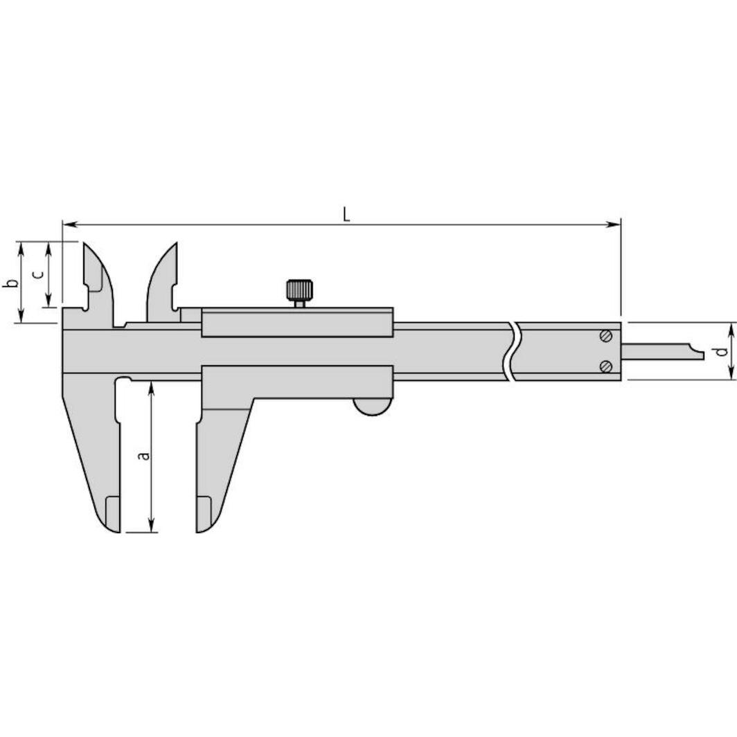 MITUTOYO 530-124 analogue caliper with vernier reading 0-300mm, 0.02mm | Klium