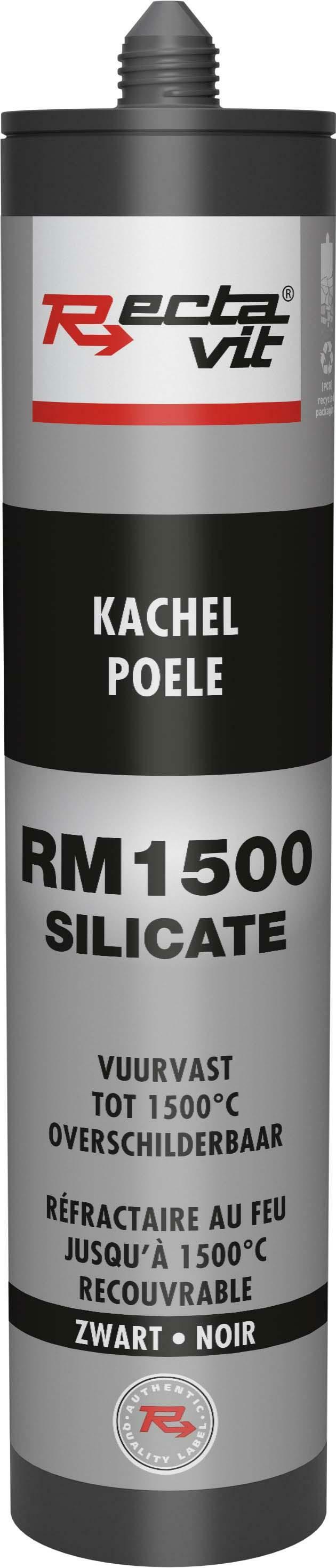 RECTAVIT Recta-Mastic 1500 heat resistant sealant black (310 ml) - 118468 | Klium
