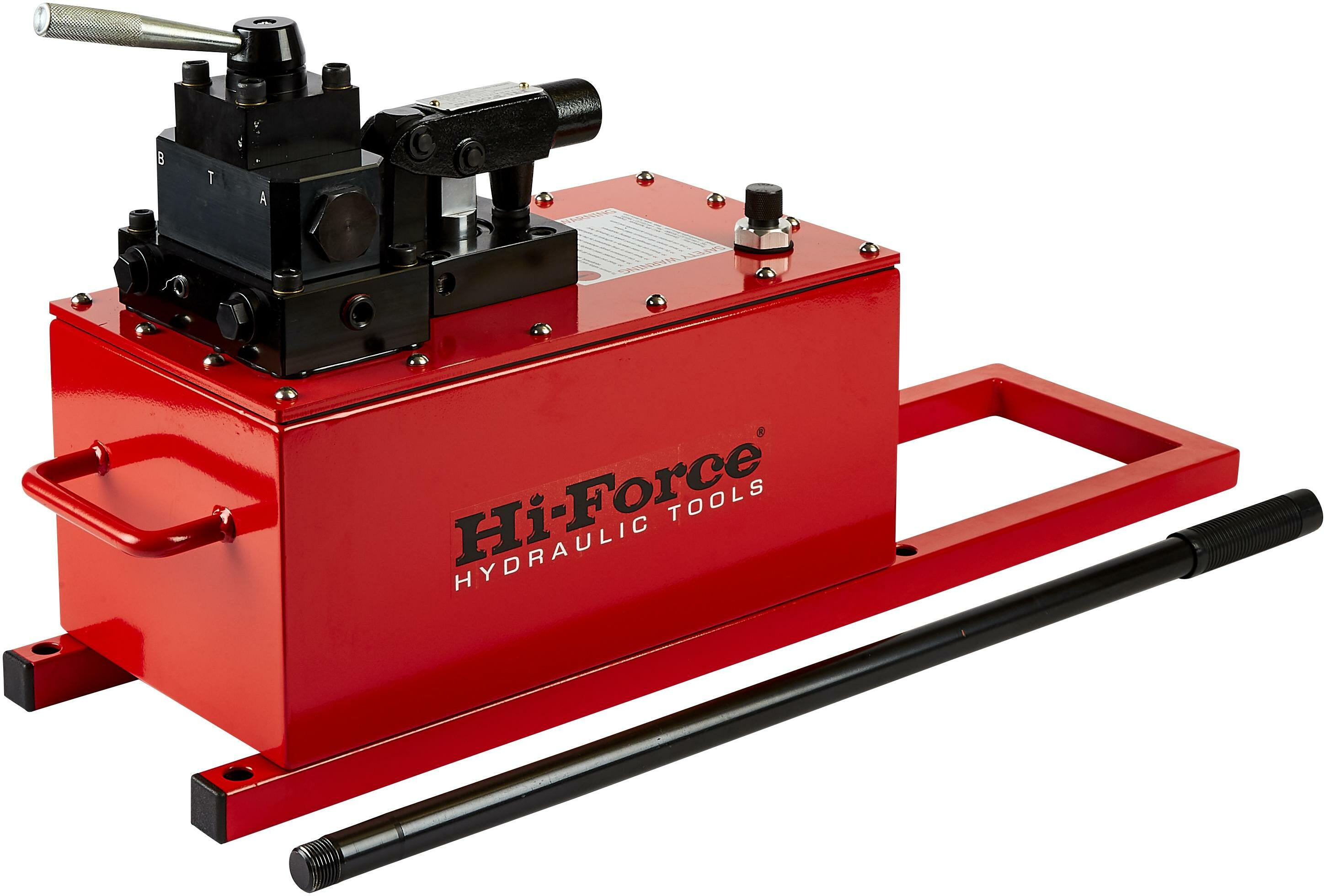 HI-FORCE HP245D two-stage manual pump high output, 4-way, for double ...