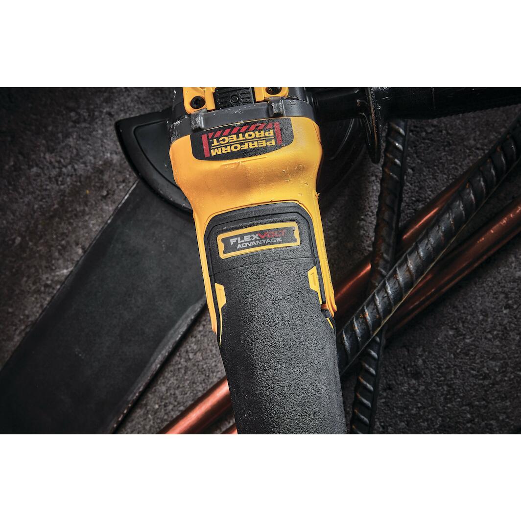 DEWALT DCG409NT-XJ 18V XR FLEXVOLT Advantage angle grinder 125mm with ...