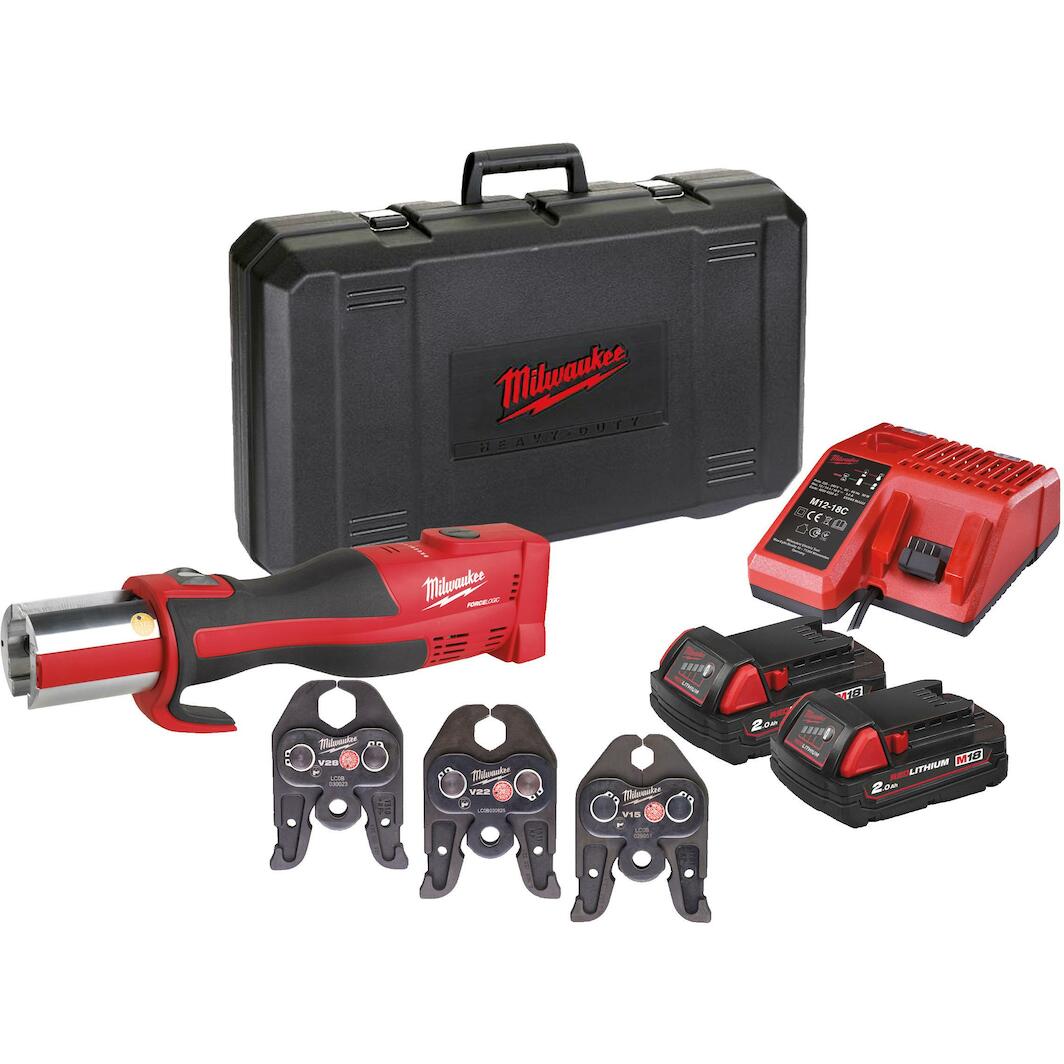 MILWAUKEE M18 BLHPT-202C V-SET FORCE LOGIC Brushless cordless press ...