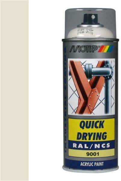 MOTIP 07045 quick-drying spray paint RAL 9001 cream white 400 ml | Klium