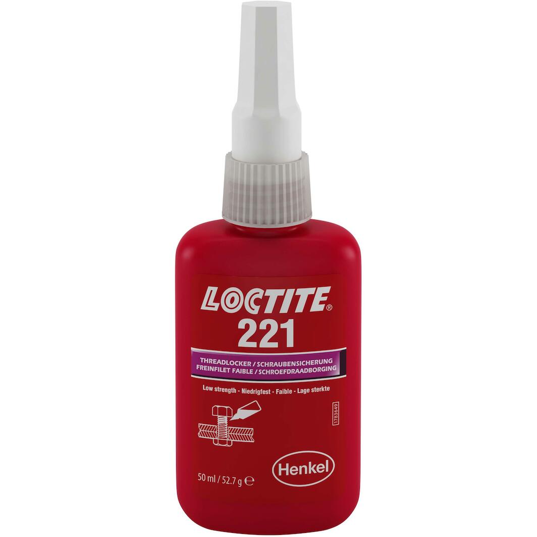 LOCTITE 221 low-strength, low-viscosity threadlocker (50 ml bottle ...