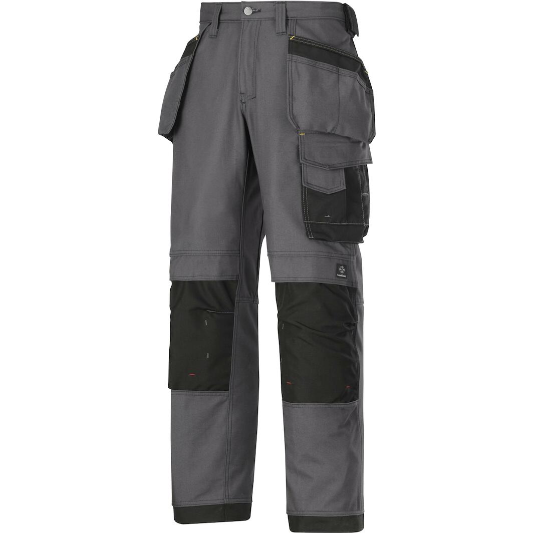 SNICKERS 3214 Canvas+ trousers with holster pockets (steel grey ...