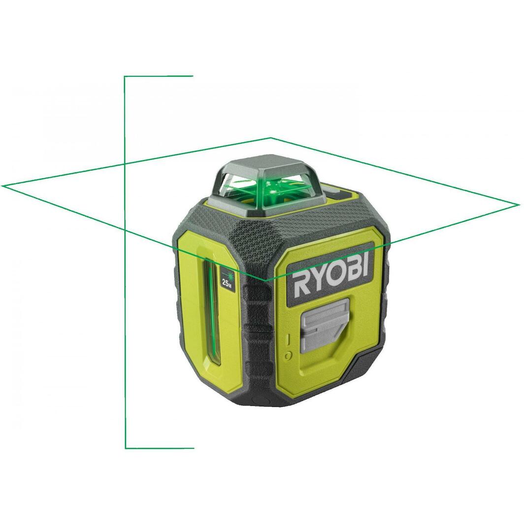 RYOBI RB360GLL-K cross line laser green 360° with RBCLTP1 telescopic ...