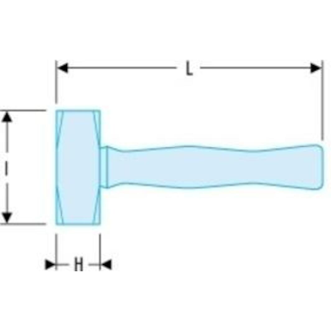 FACOM 1262H.150 mallet with rounded corners | Klium