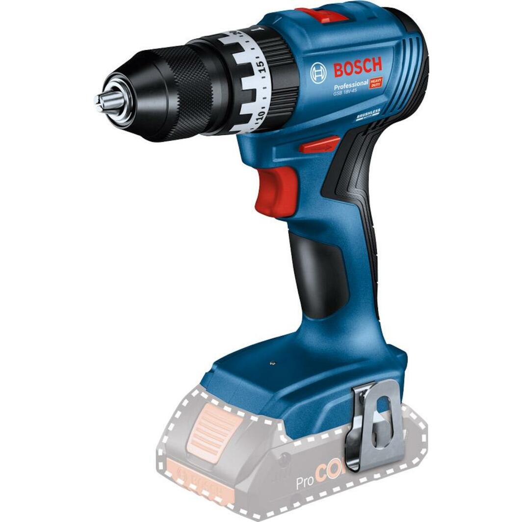 BOSCH GSB 18V-45 cordless impact drill in cardboard box (without ...