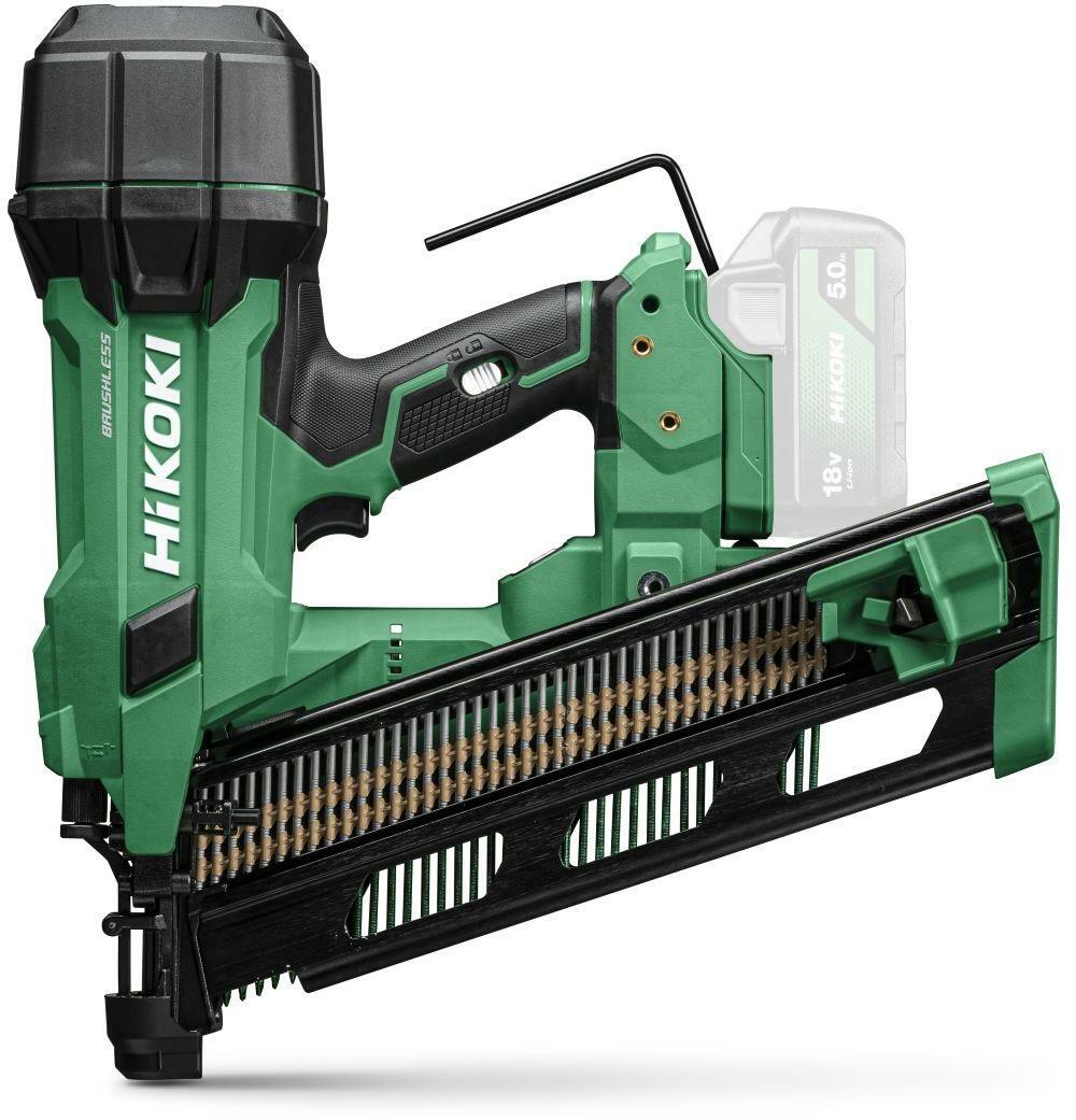 HIKOKI NR1890DRAW9Z 18V cordless nail gun 9Ga 50-90mm in HSC IV case ...