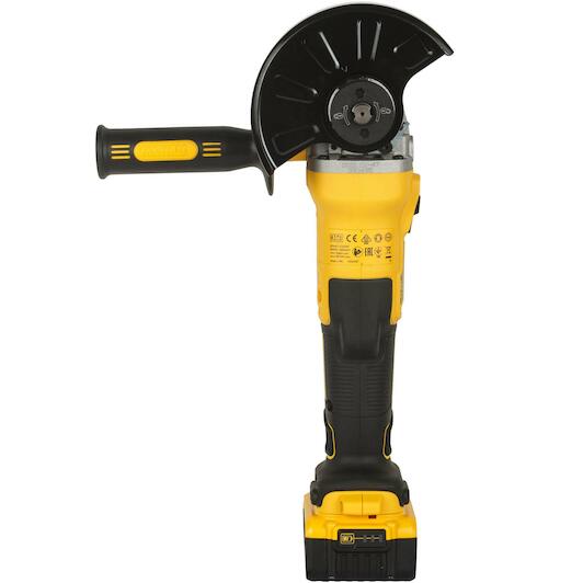 DEWALT DCG405P2 QW 18V Brushless cordless angle grinder 125mm with slide switch in TSTAK case 2x 5.0Ah battery charger Klium