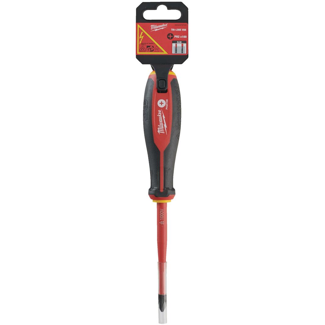 MILWAUKEE 4932478722 Tri-Lobe VDE screwdriver PH2 X100 | Klium