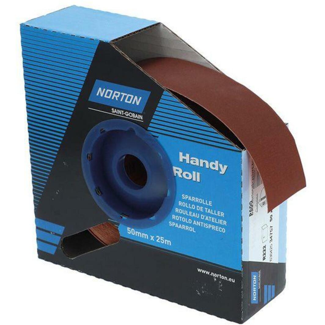 NORTON 63642531825 sanding roller RTH RHR 50x25000 R222 grit 60 | Klium