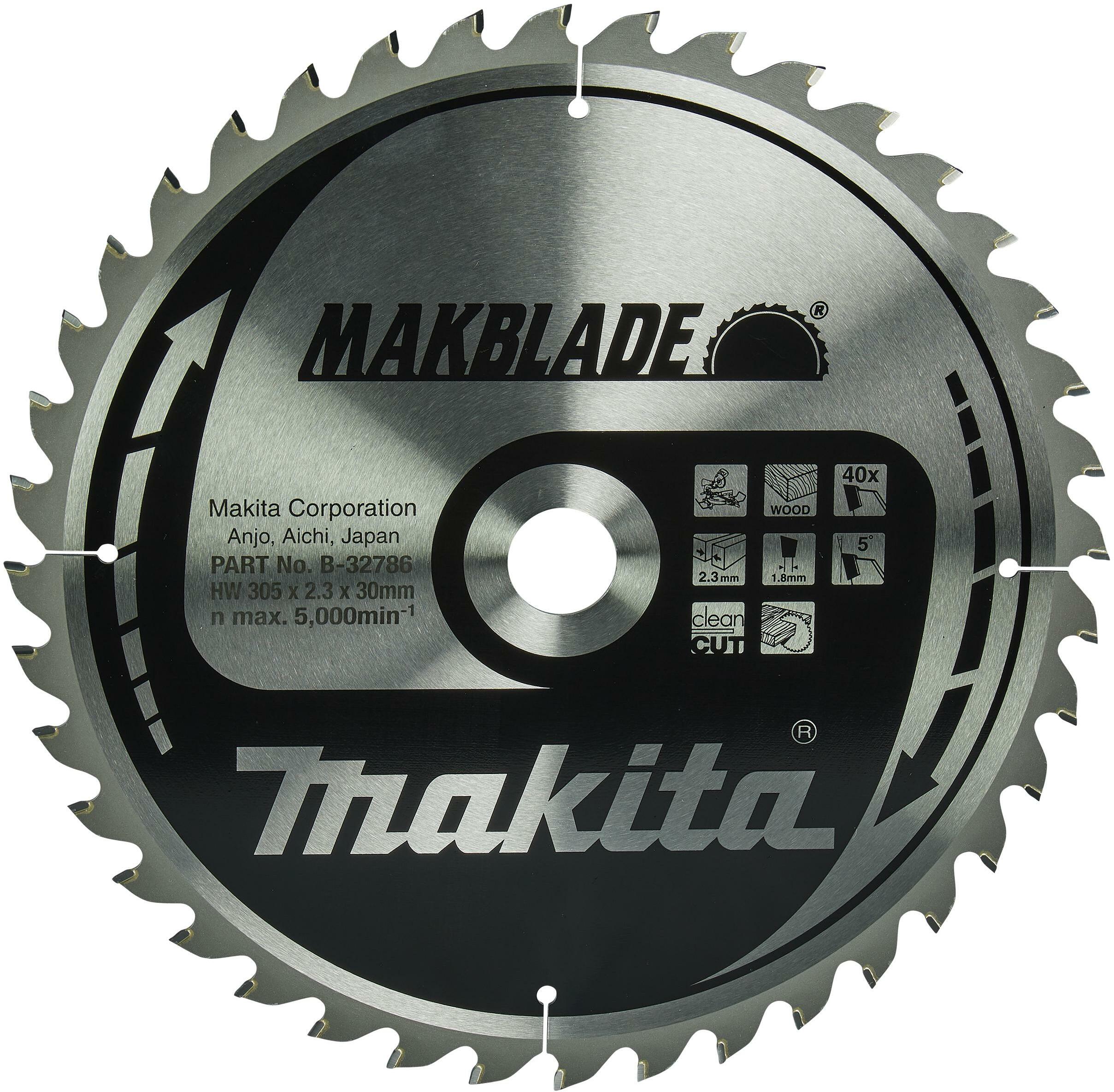 MAKITA B-32786 saw blade MAKBLADE 305x30x40T | Klium
