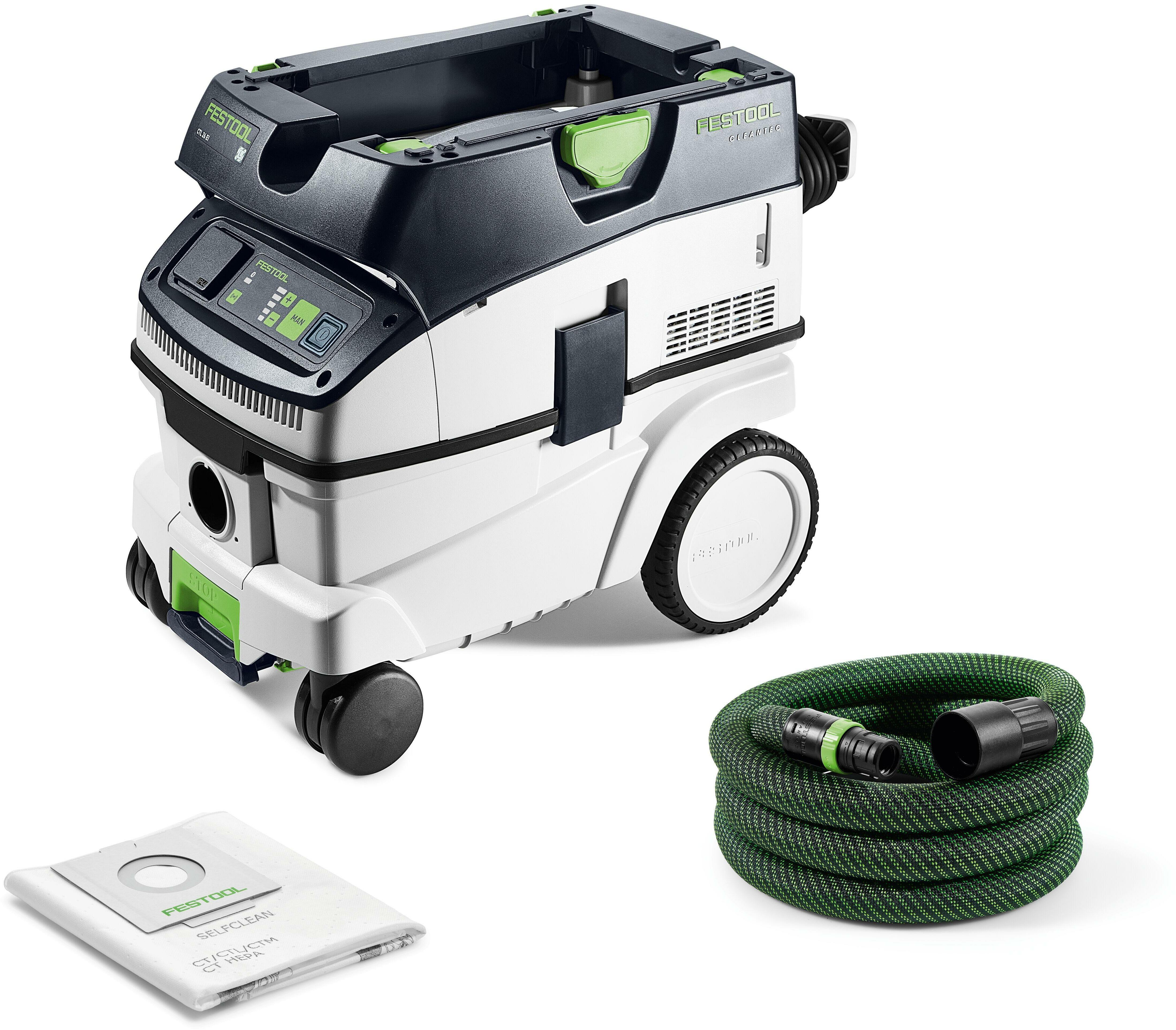 FESTOOL CTL 26 EI CLEANTEC 1200W L-class mobile dust extractor - 577898 ...
