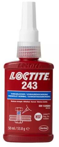 LOCTITE 243 medium-strength threadlocker for general use (50 ml bottle ...