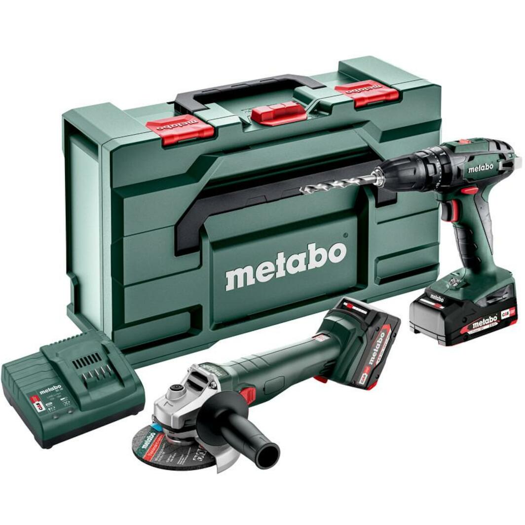 METABO Combo Set 2.4.4 18V cordless machine set in metaBOX 165 L (1x 2 ...