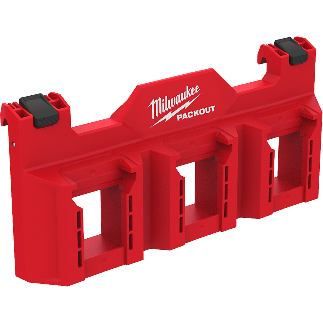 MILWAUKEE 4932498645 PACKOUT side-mounted M18 battery rack | Klium