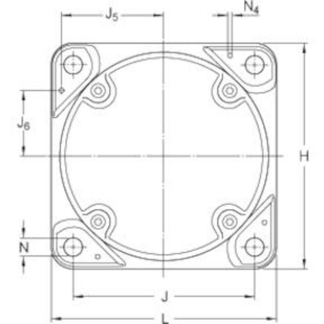 SKF FNL 522 A undivided bearing housing with flange FNL cast 200 x 20 mm | Klium