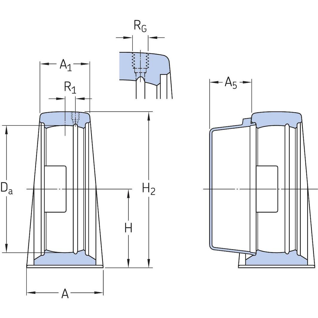 SKF SYJ 516 standing bearing housing cast iron 140 mm | Klium